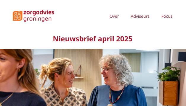 Nieuwsbrief Zorgadvies Groningen april 2025 - Zorgadvies Groningen